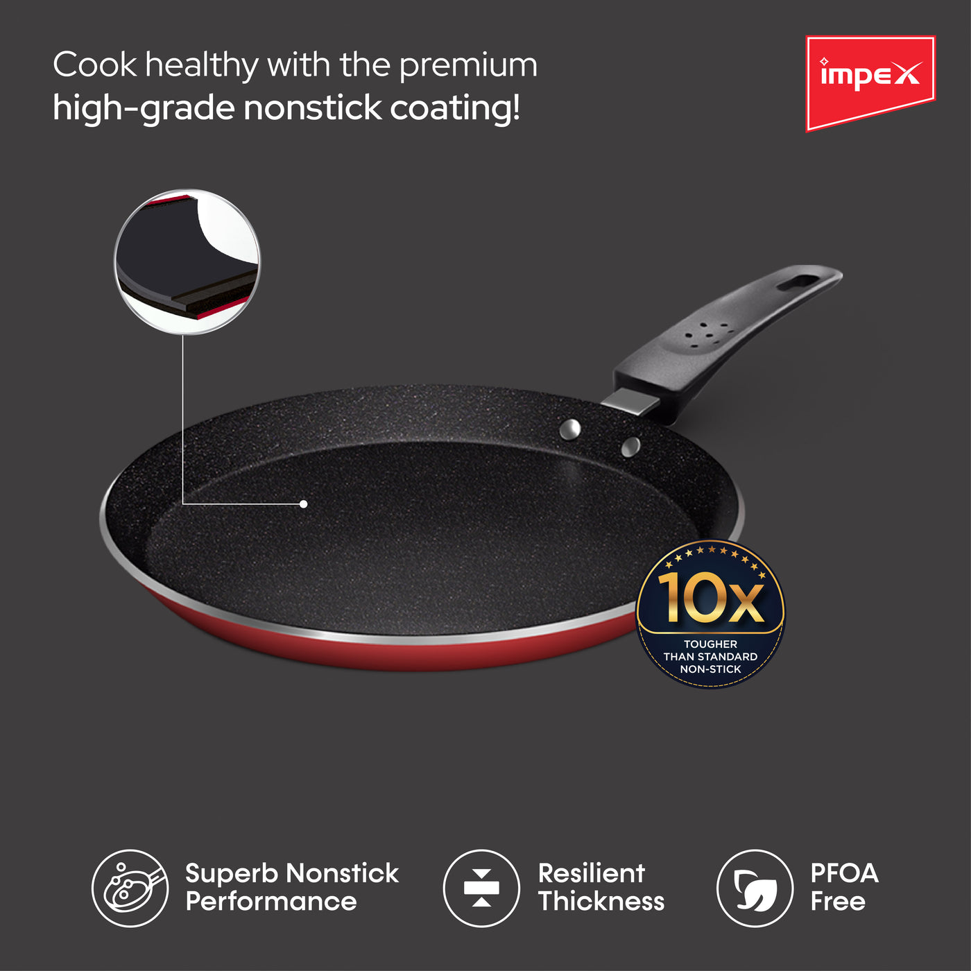 Impex Norma 3 L Non-Induction Base Aluminium Pressure Cooker with Oute ...