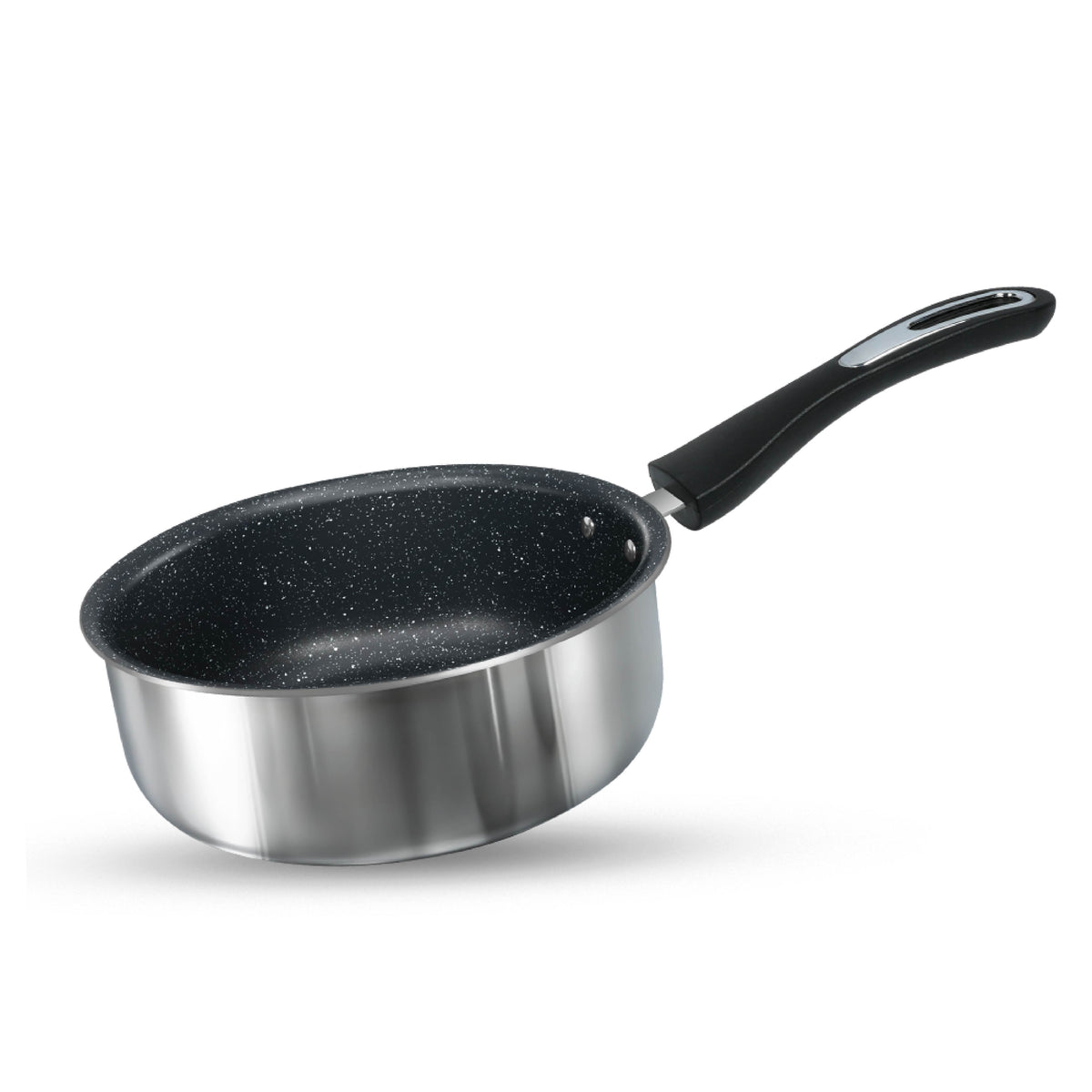 Impex Shine(SMP 18) Stainless Steel Non-stick Milk Pan 18cm — Impex ...