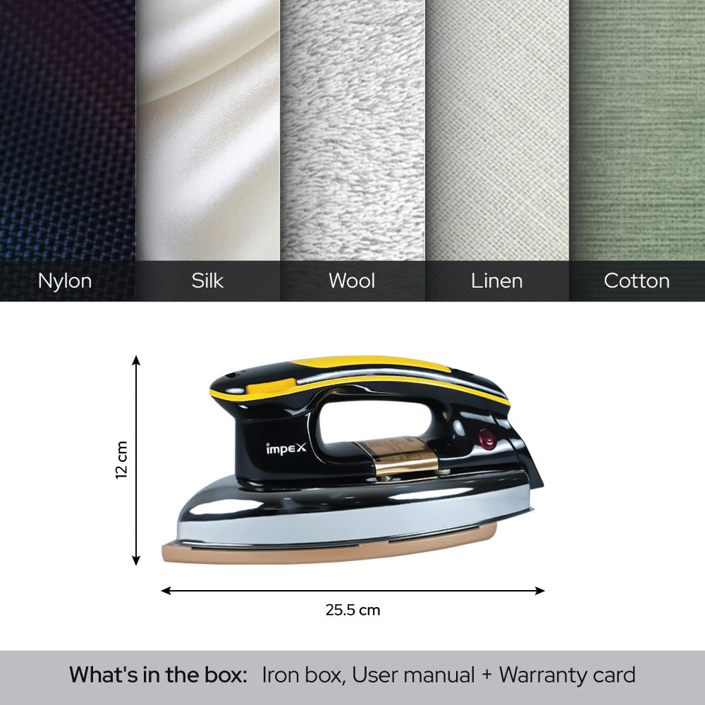 IMPEX Heavyweight Electric Iron Box (FABRIKA) — Impex Webstore